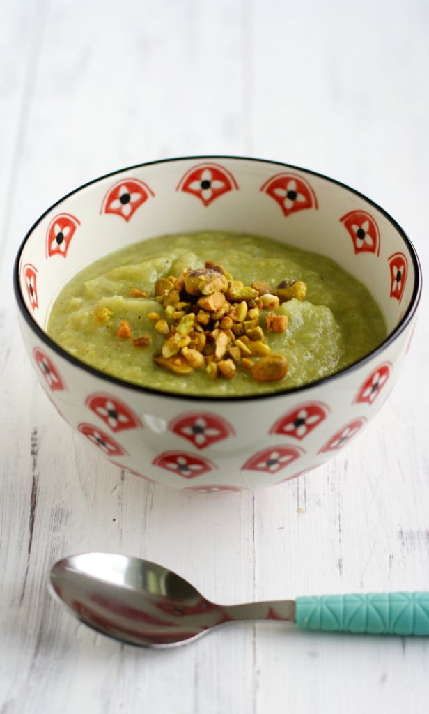 Vegan Romanesco Soup with Pistachios. - The Pretty Bee