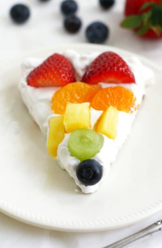 No-Bake Rainbow Fruit Tart (Dairy Free). - The Pretty Bee