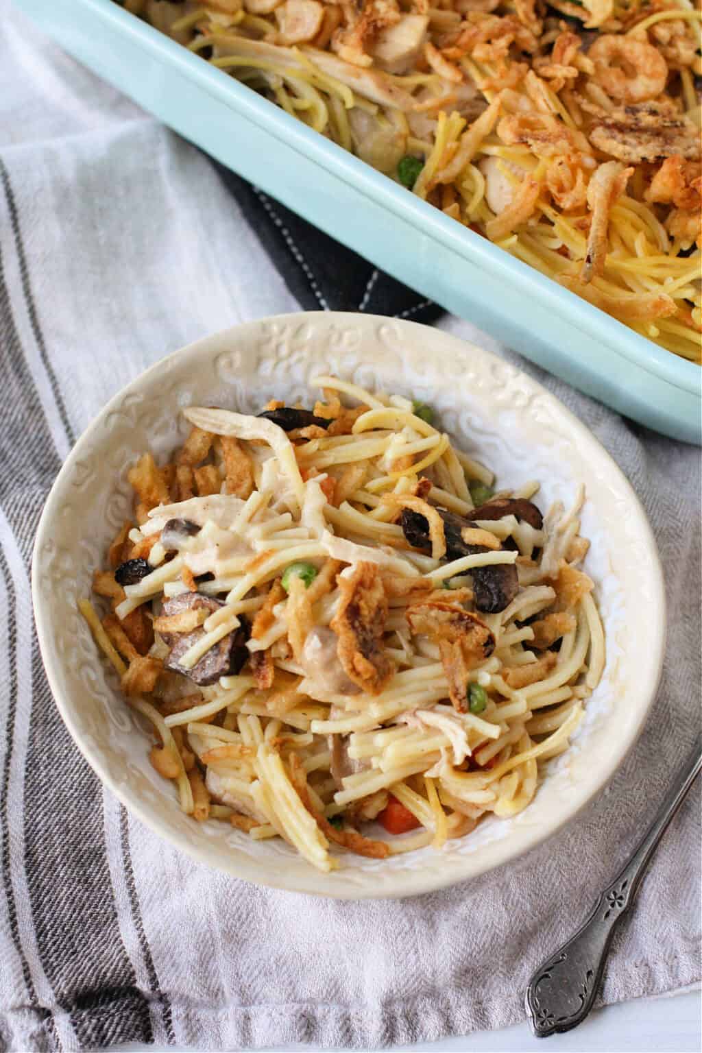 Gluten Free Dairy Free Turkey Tetrazzini. - The Pretty Bee