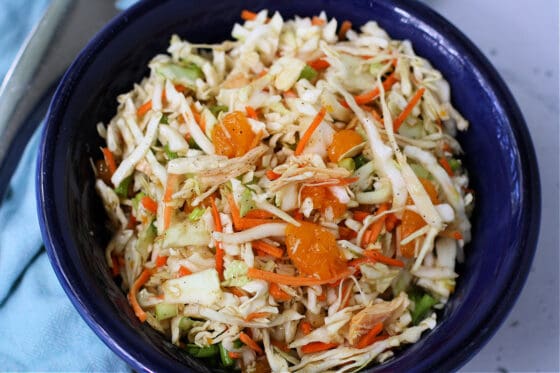 Asian Chicken Slaw (Gluten Free). - The Pretty Bee