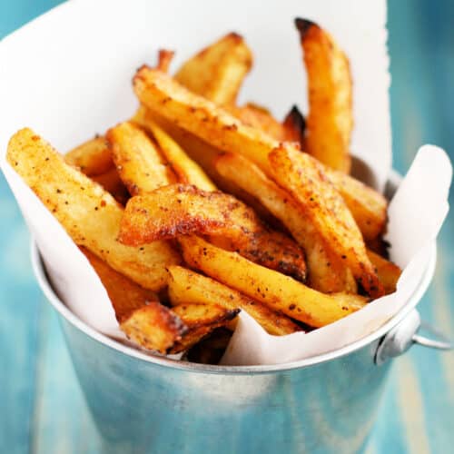 The Best Oven Roasted French Fries. - The Pretty Bee