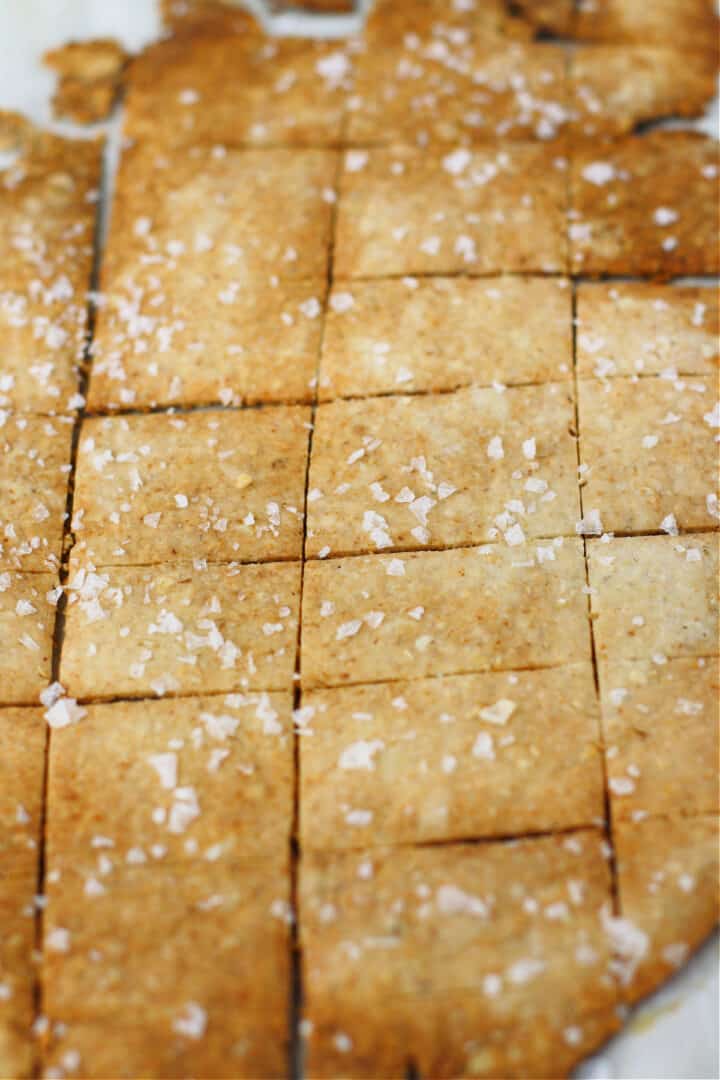Easy Oatmeal Crackers (Gluten Free and Vegan). - The Pretty Bee