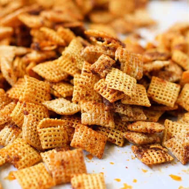 Nut Free Chex Mix (GF, Dairy Free). - The Pretty Bee