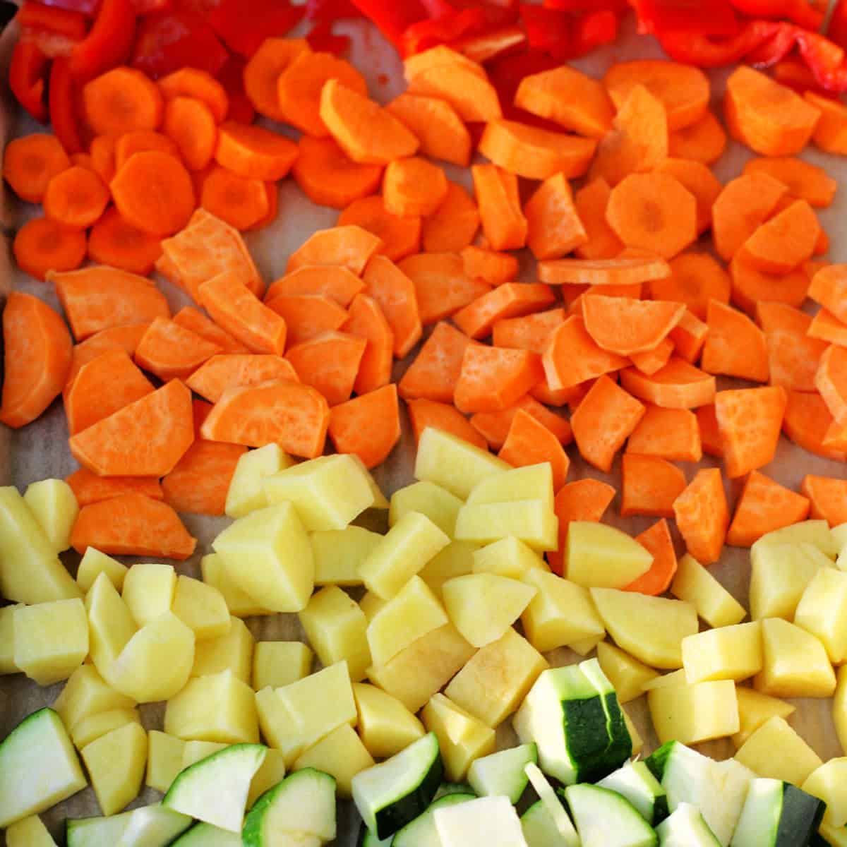 Rainbow Roasted Vegetables. - The Pretty Bee